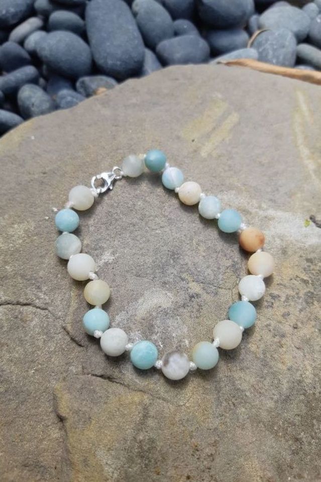 Hand-made Amazonite Bracelet | Bird of Prey Jewellery
