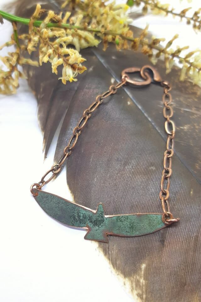 Strongwing Copper Bird Bracelet | Bird of Prey Jewellery